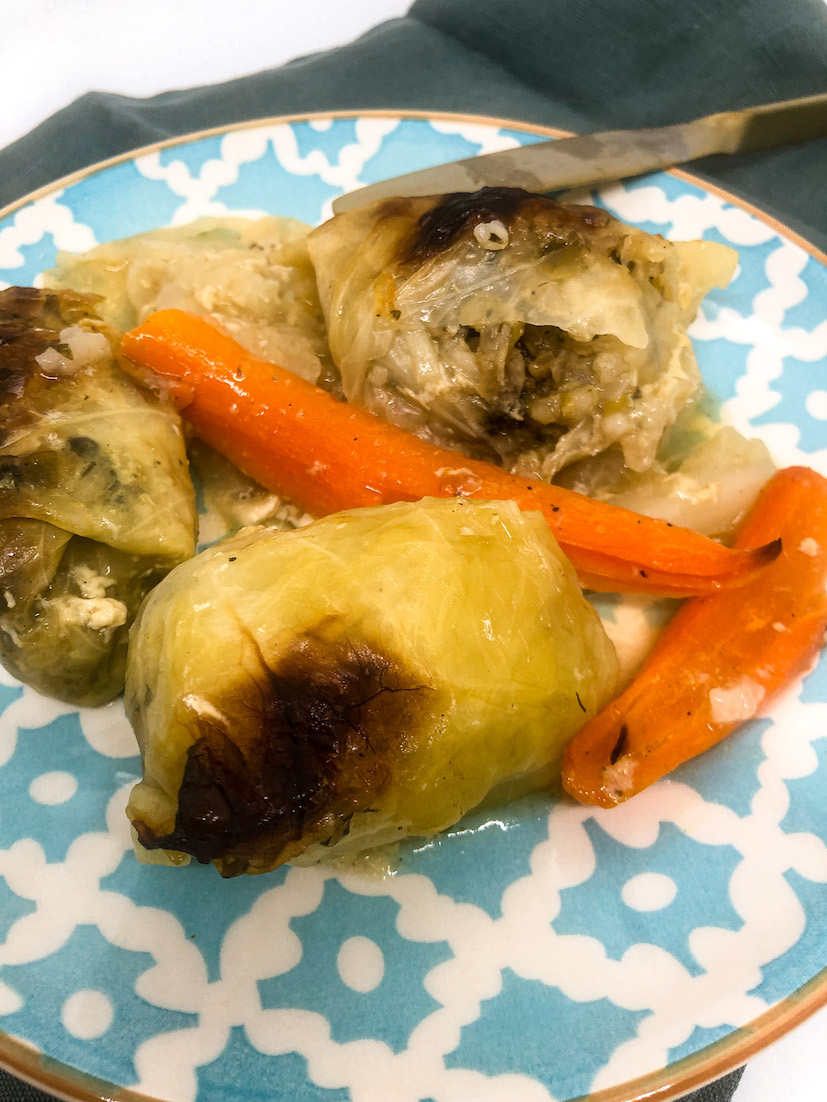 Stuffed cabbage leaves- vegan cabbage dolma